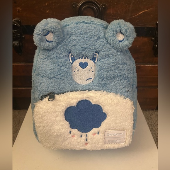 Loungefly | Bags | Loungefly Care Bears Grumpy Bear Plush Mini Backpack ...